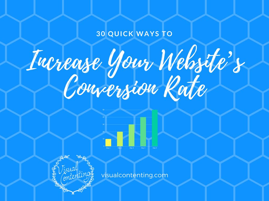 30 Quick Ways to Increase Your Website’s Conversion Rate - Visual ...